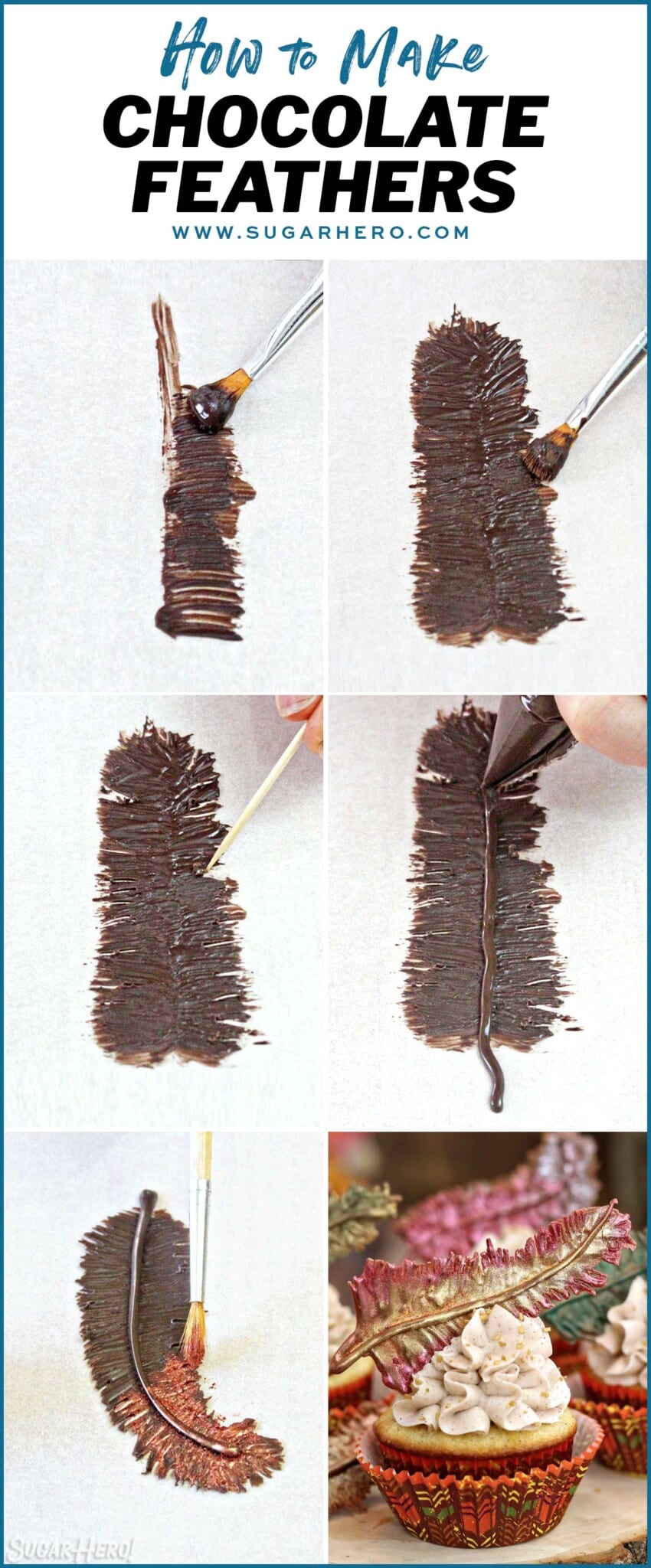 Chocolate Feathers - SugarHero