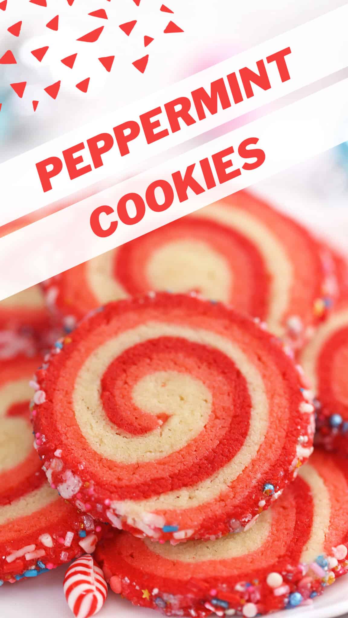 Peppermint Pinwheel Cookies - SugarHero