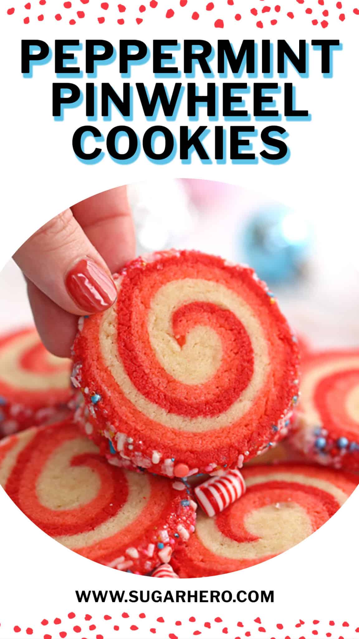 Peppermint Pinwheel Cookies - SugarHero