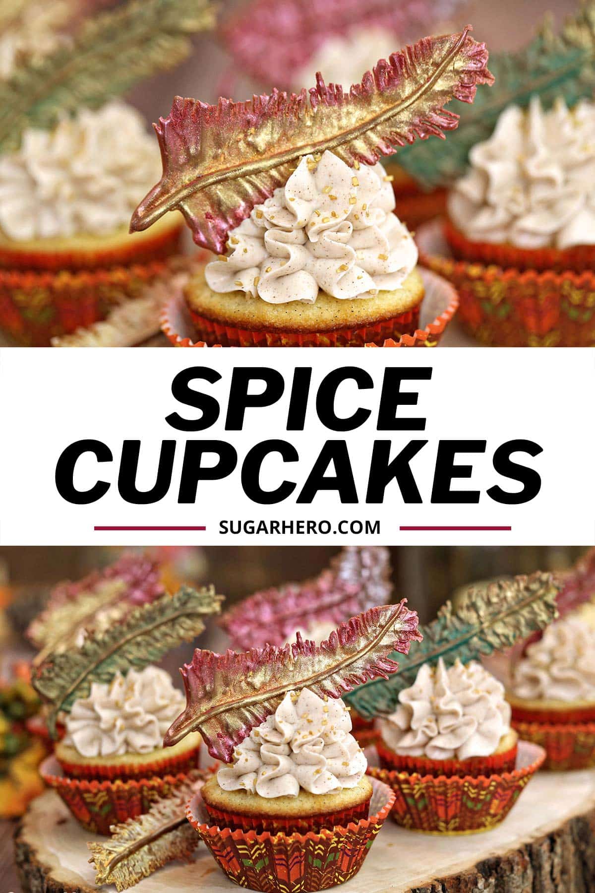 Spice Cupcakes with Cinnamon Buttercream - SugarHero