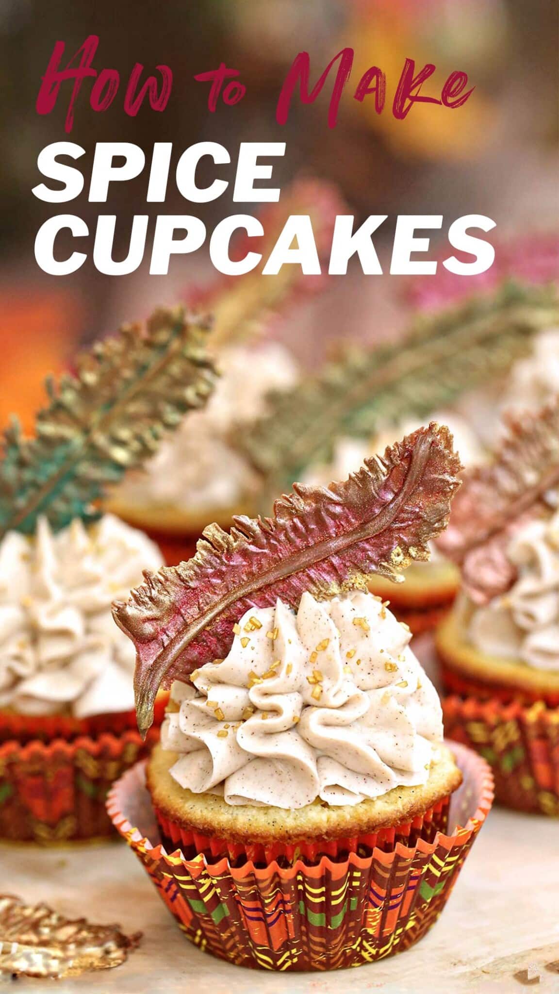 Spice Cupcakes with Cinnamon Buttercream - SugarHero