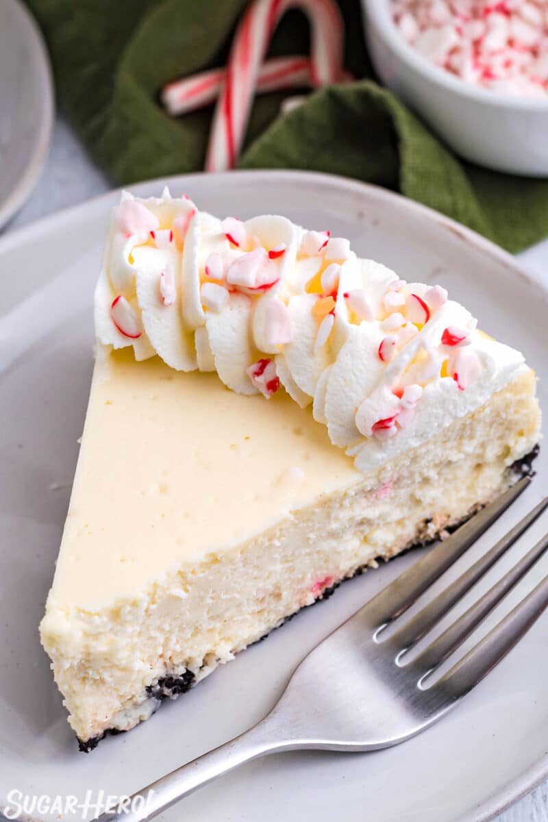 Candy Cane Cheesecake - SugarHero
