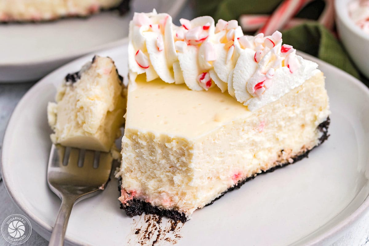 Candy Cane Cheesecake - SugarHero