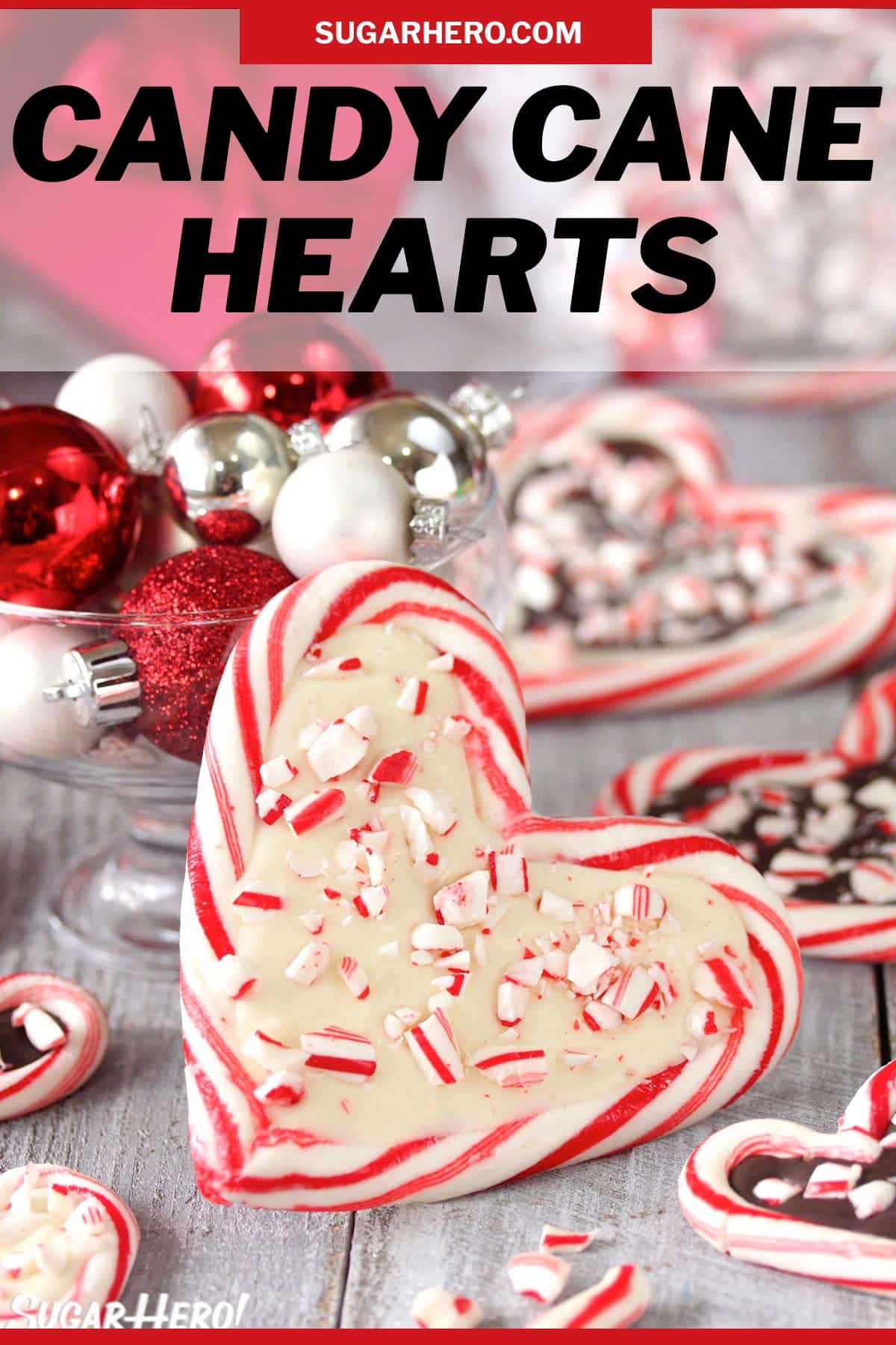 Candy Cane Hearts - SugarHero