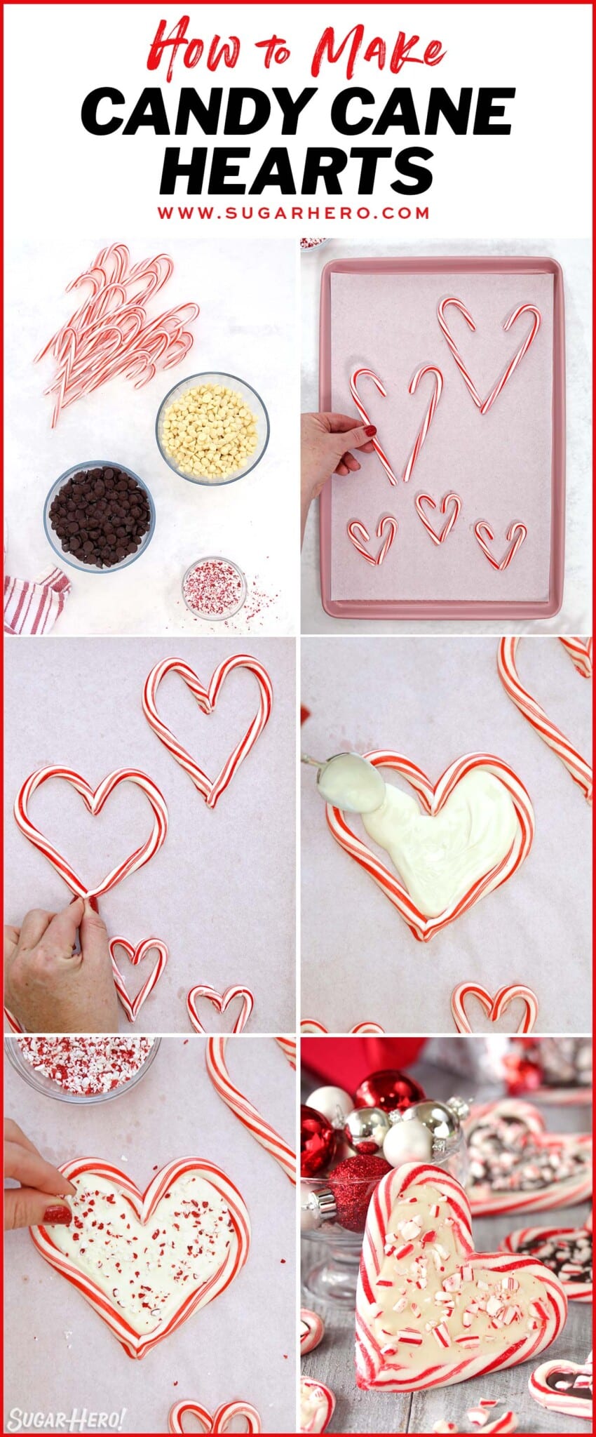 Candy Cane Hearts - SugarHero
