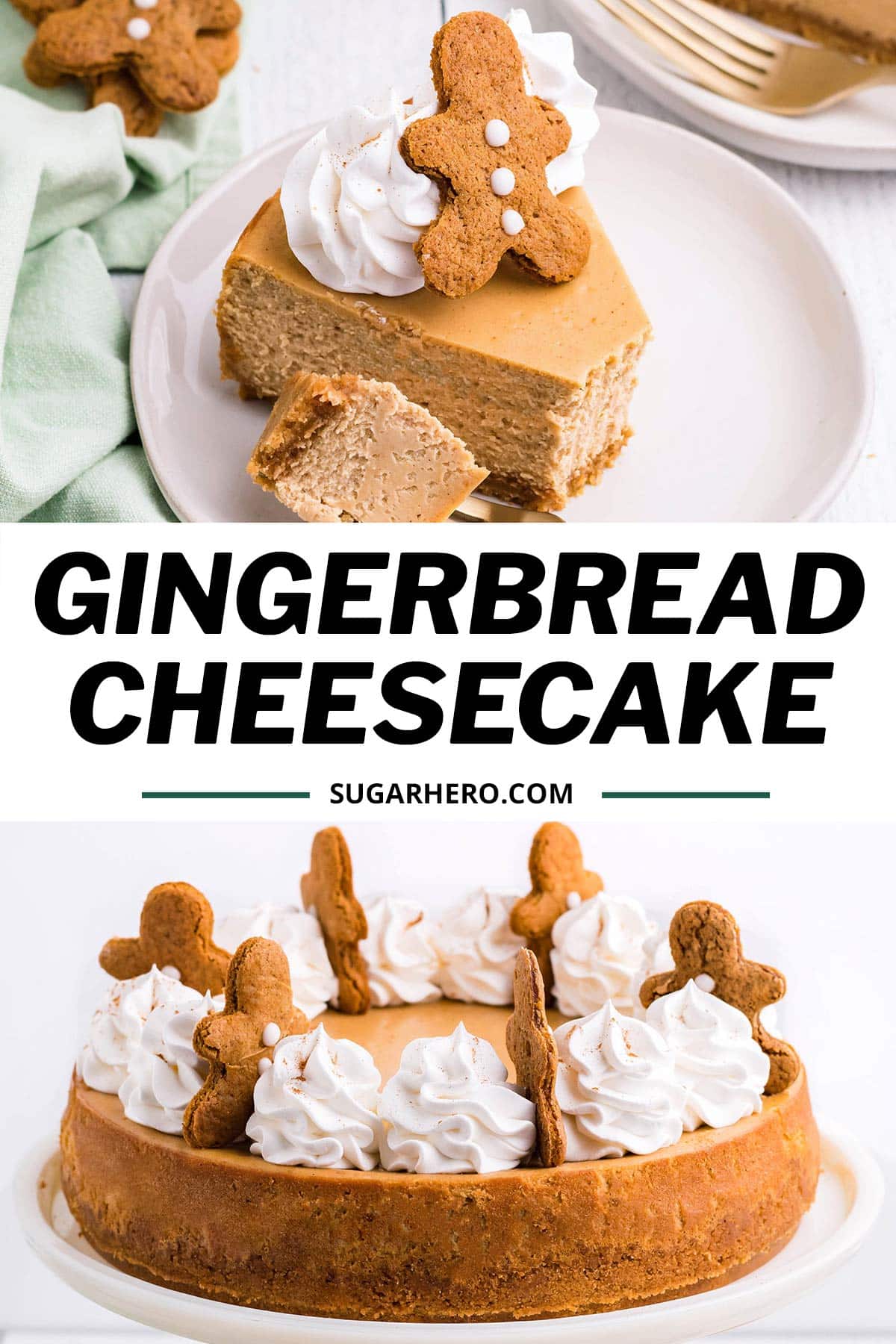 Gingerbread Cheesecake - SugarHero