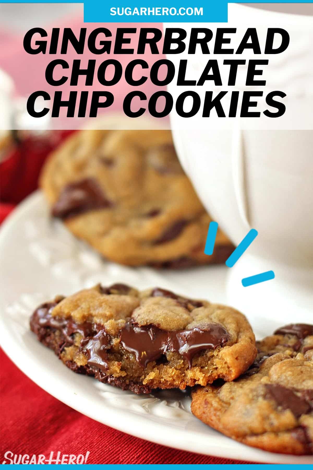Gingerbread Chocolate Chip Cookies - SugarHero