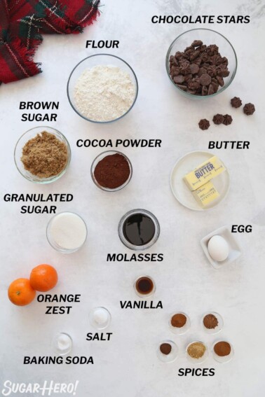 Soft Chocolate Gingerbread Cookies - SugarHero