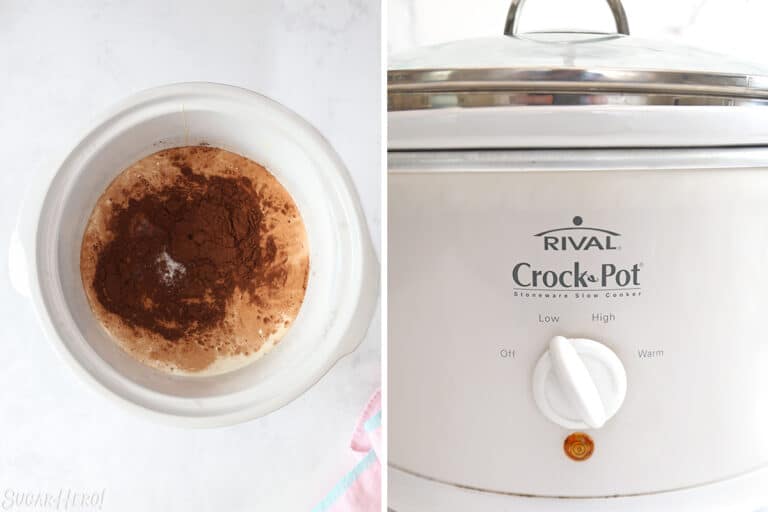 Slow Cooker Hot Chocolate (with video!) - SugarHero