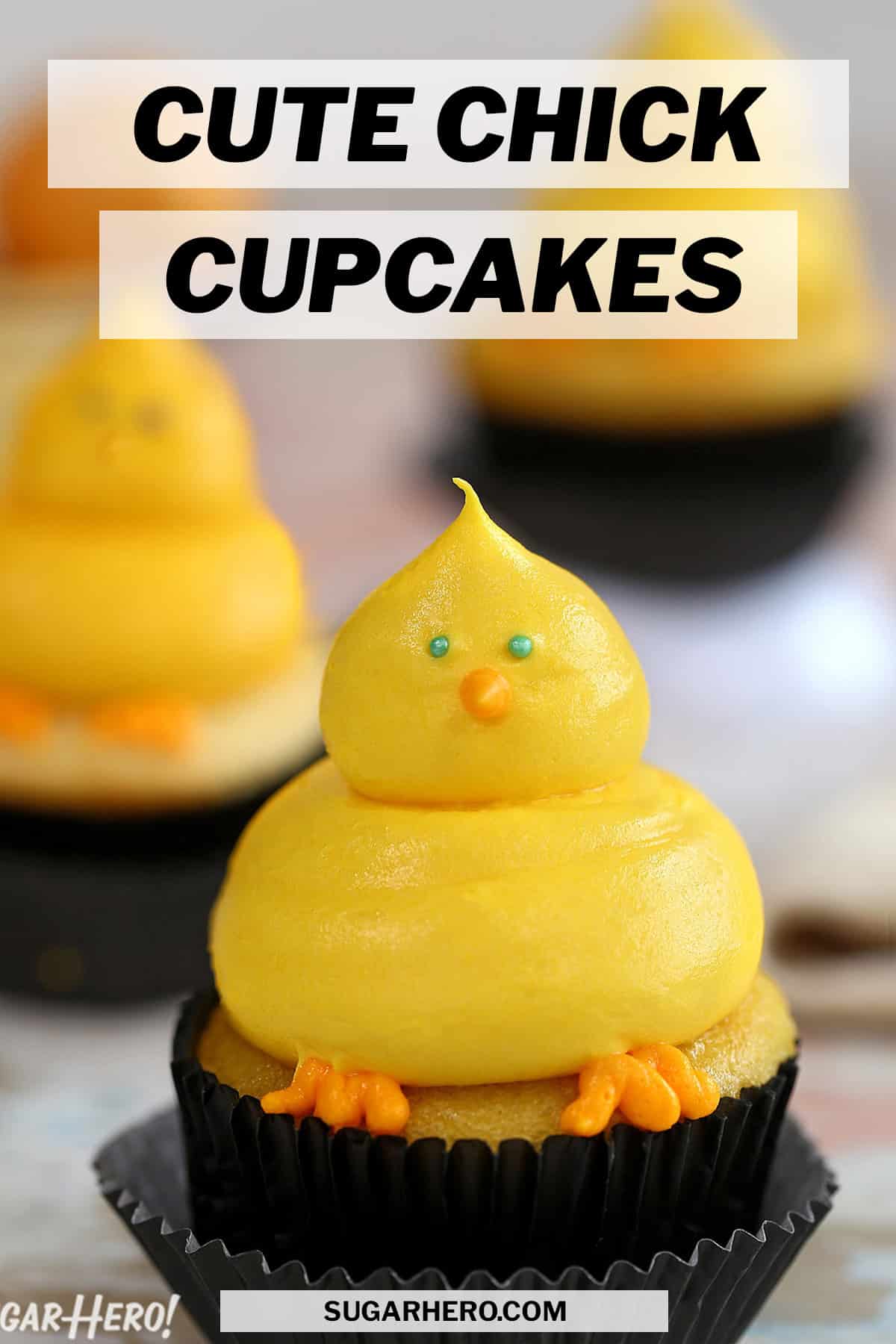Baby Chick Cupcakes - SugarHero