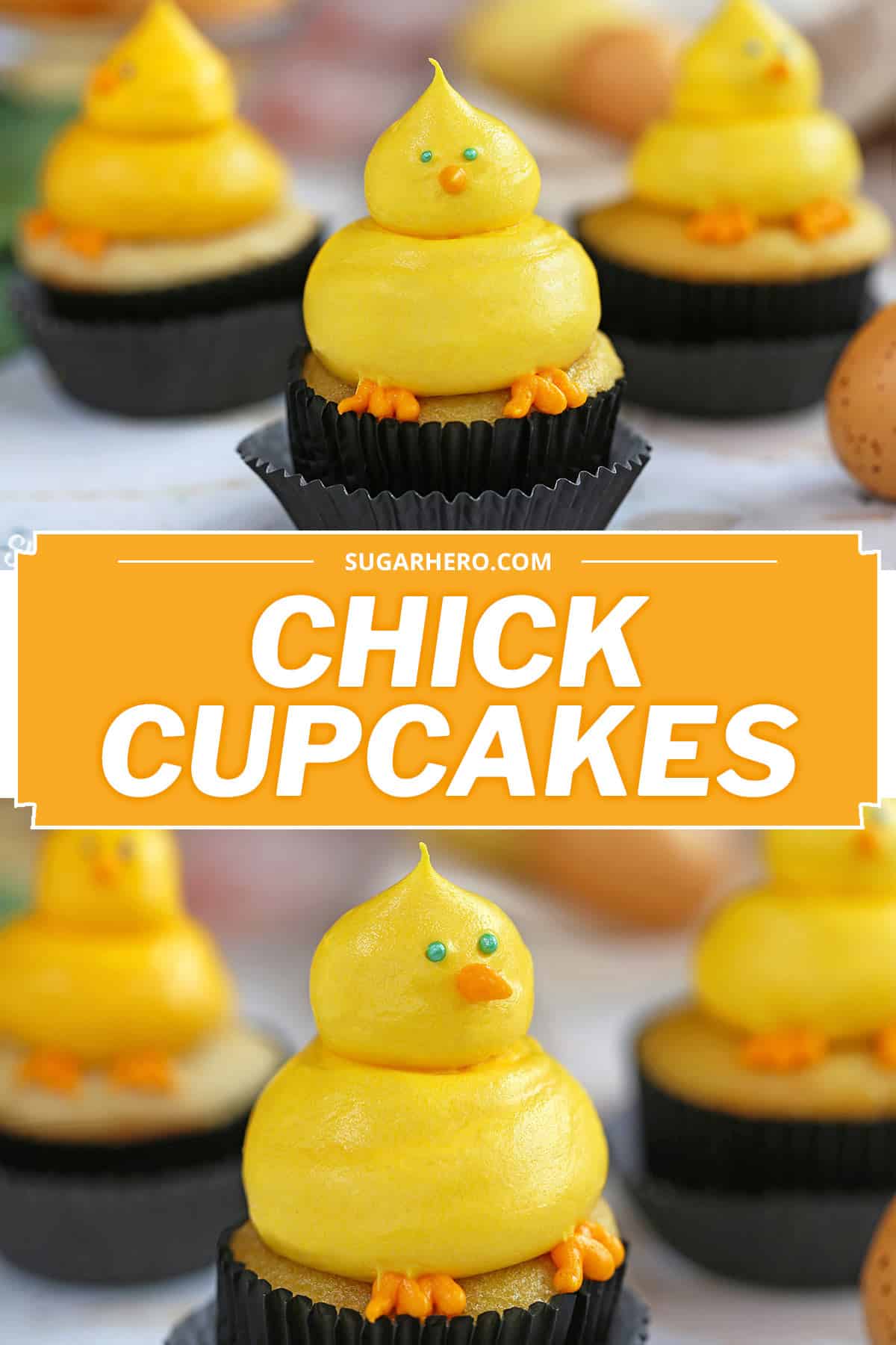 Baby Chick Cupcakes - SugarHero