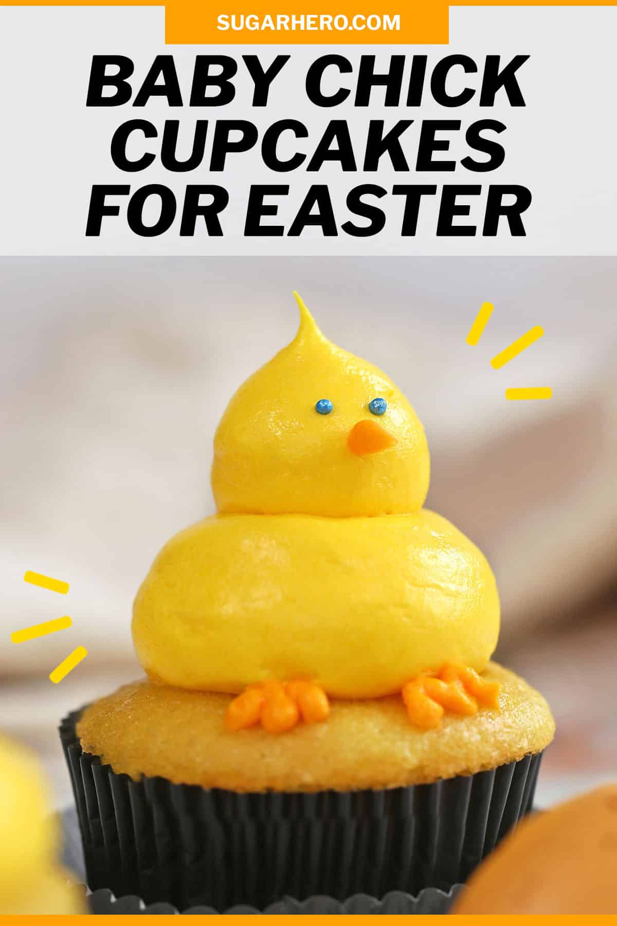 Baby Chick Cupcakes - SugarHero