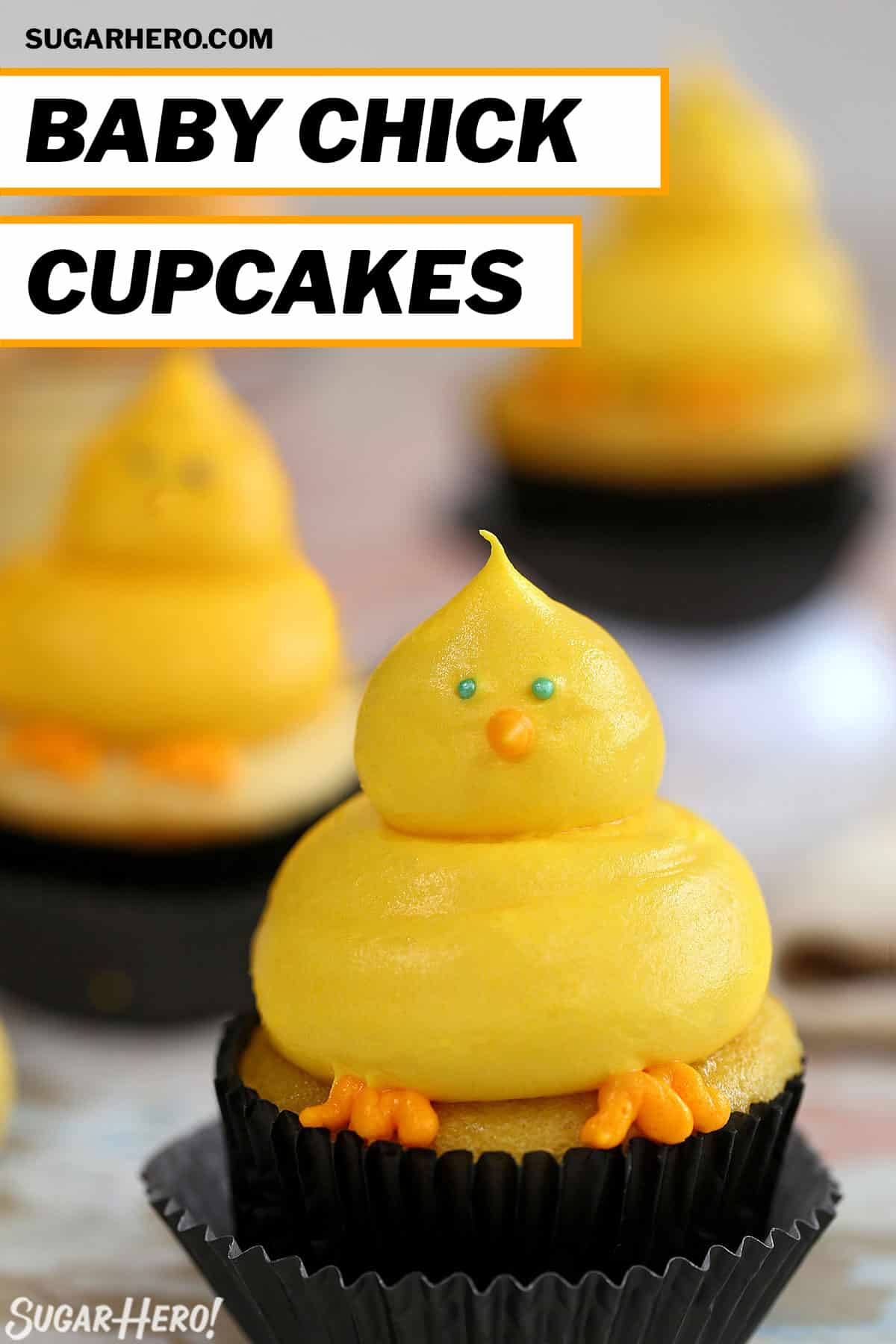 Baby Chick Cupcakes - SugarHero