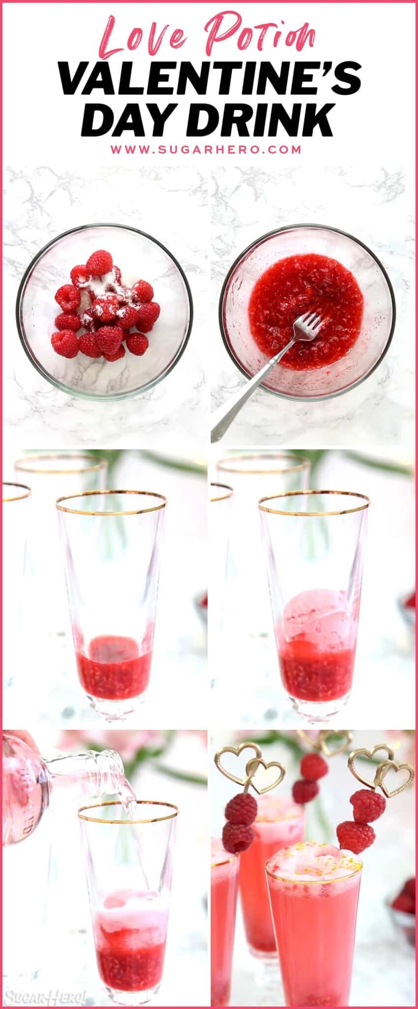 Love Potion Valentine's Day Drink - SugarHero