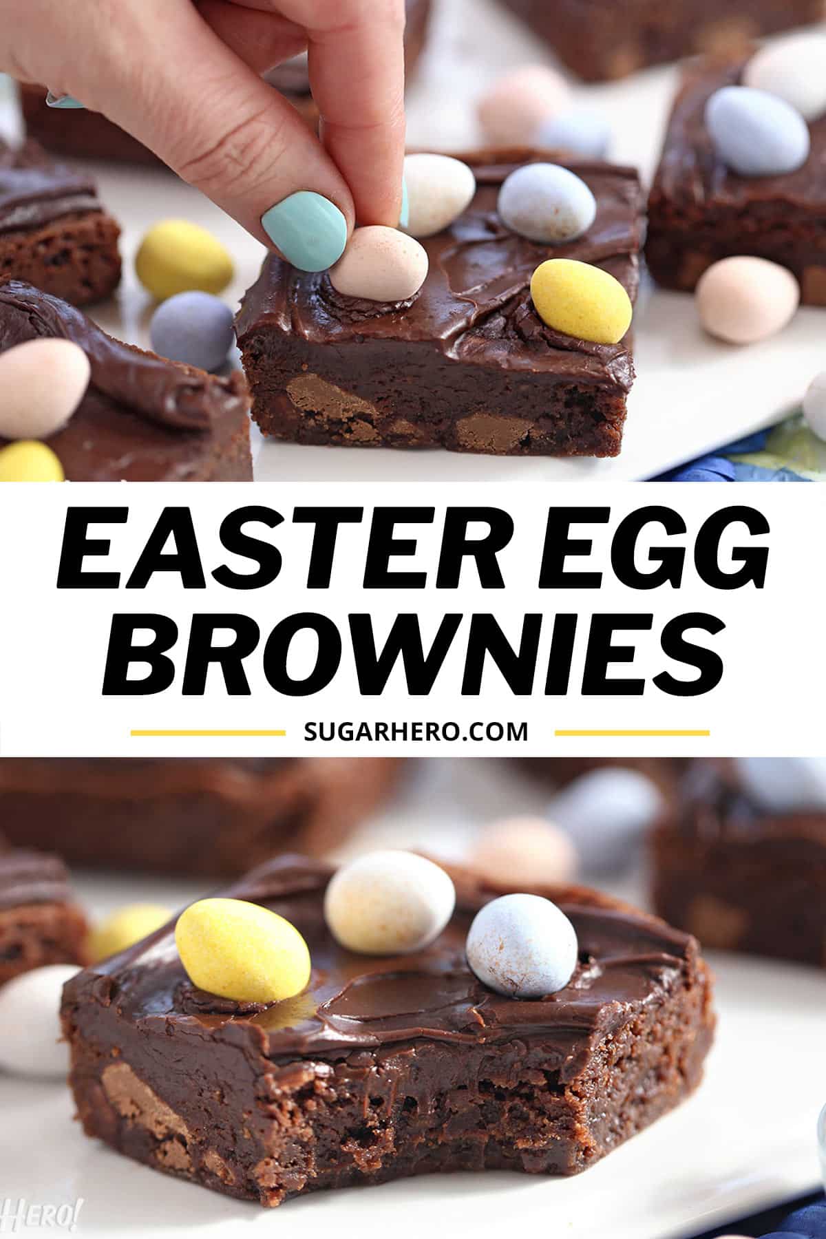 Easter Egg Brownies - SugarHero