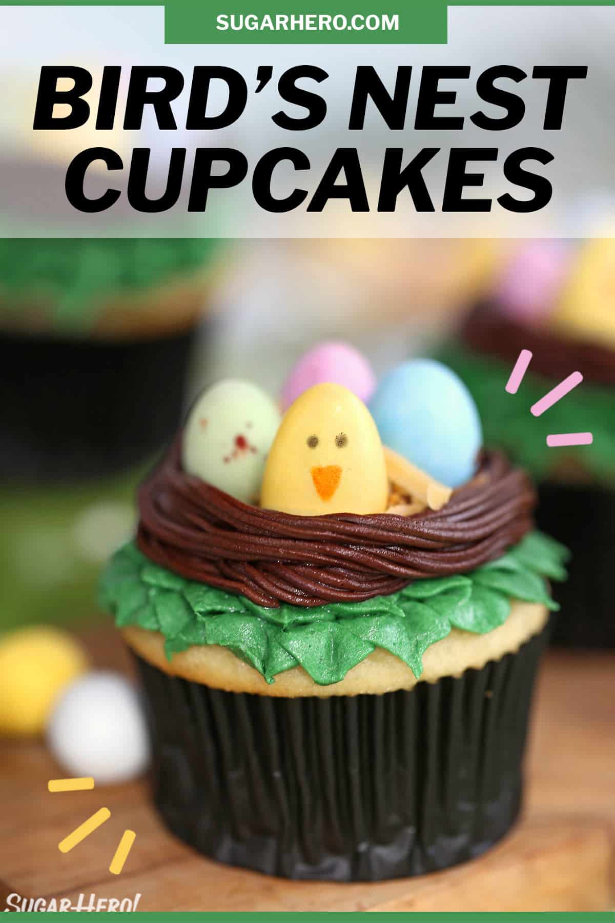 Bird's Nest Cupcakes - SugarHero