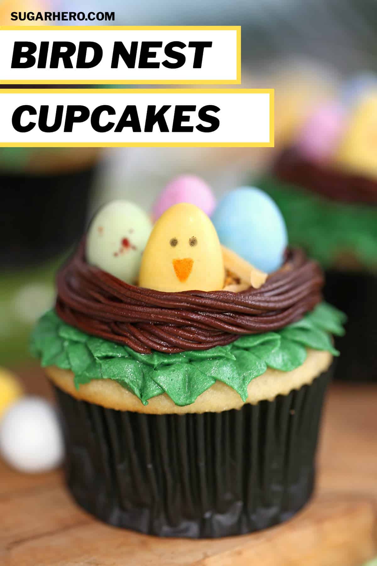 Bird's Nest Cupcakes - SugarHero