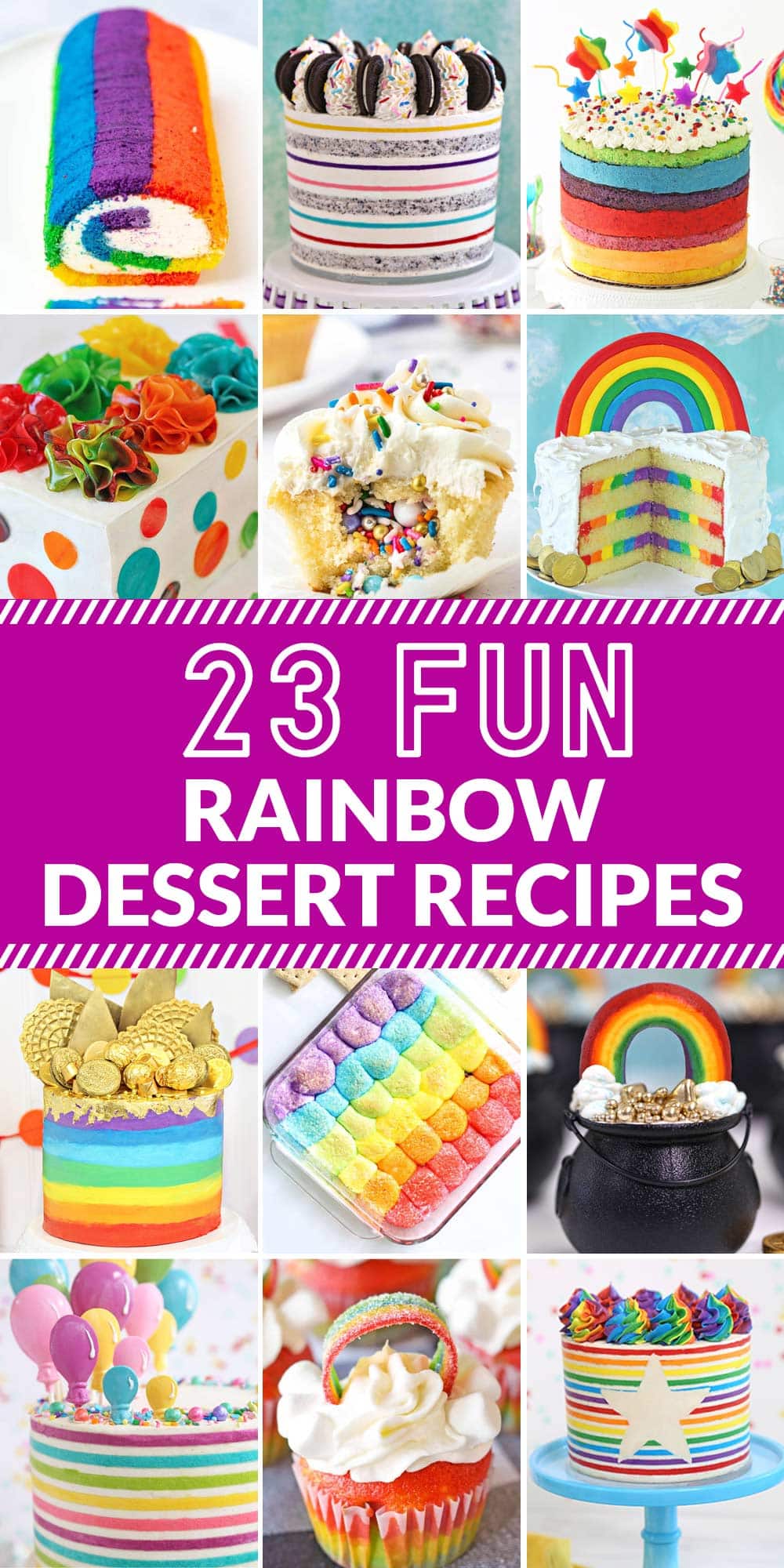 23 Fun and Colorful Rainbow Desserts - SugarHero