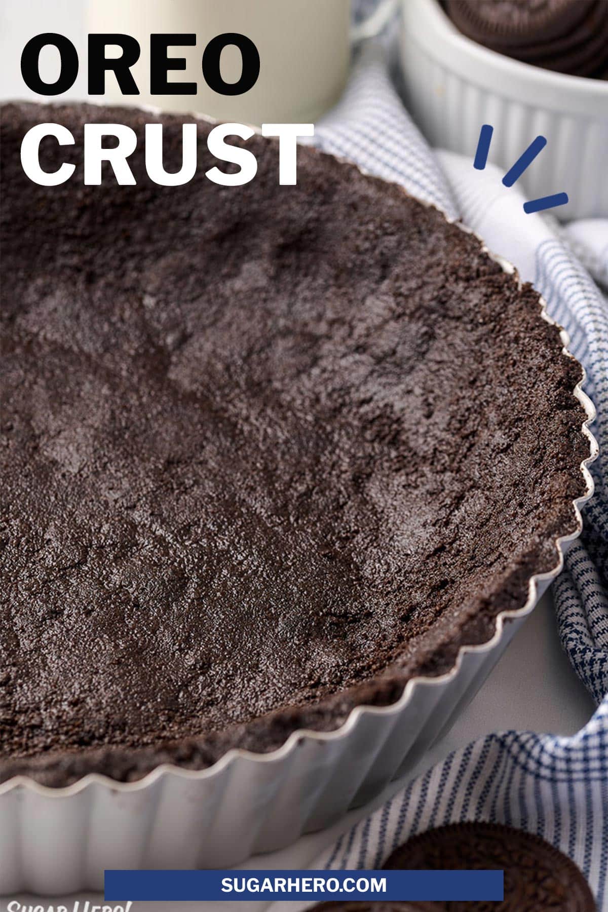 Easy Oreo Pie Crust Recipe - SugarHero
