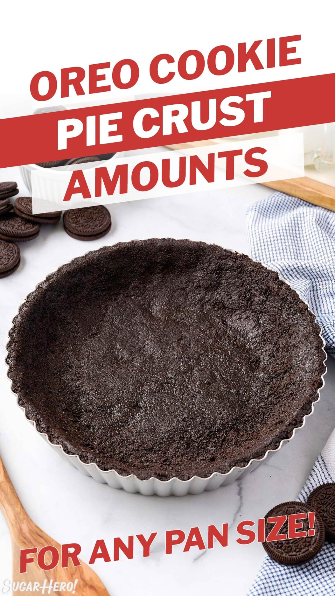 How Much Oreo Crust You Need For Any Pan - SugarHero