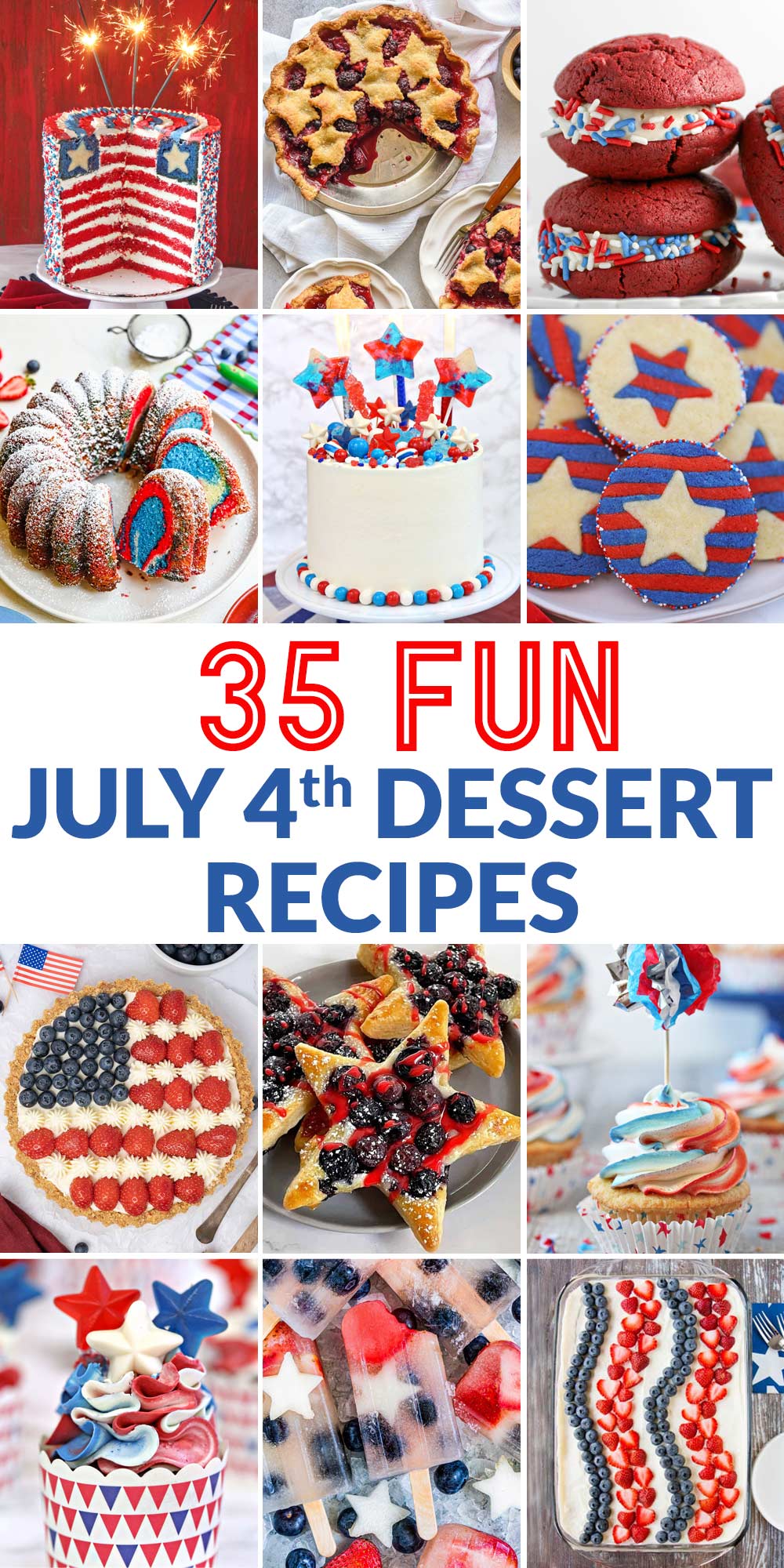 35 Fun and Festive 4th of July Desserts - SugarHero