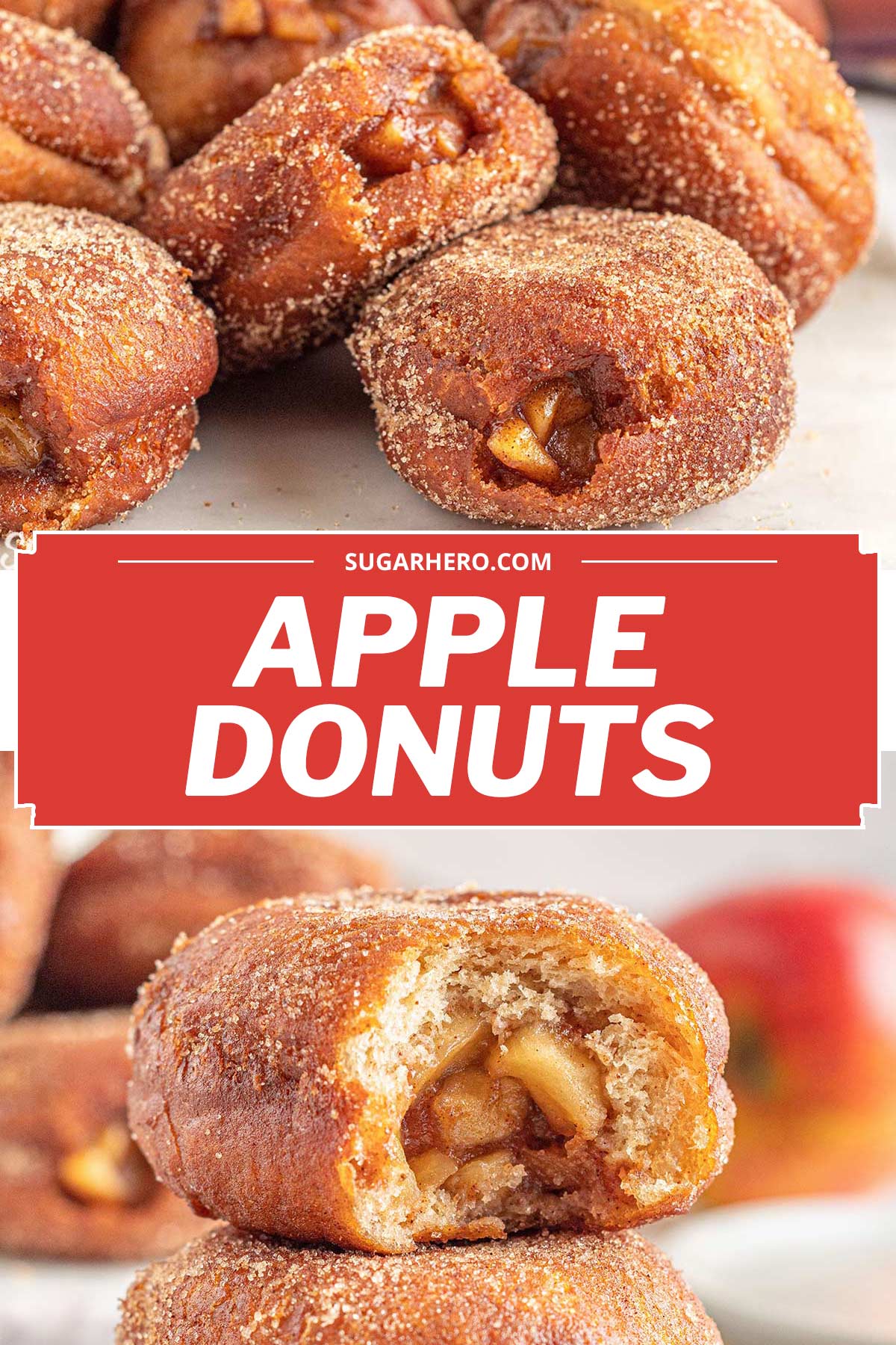 Apple Donut Recipe - SugarHero