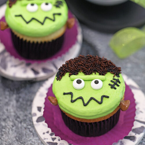 Frankenstein Cupcakes - SugarHero