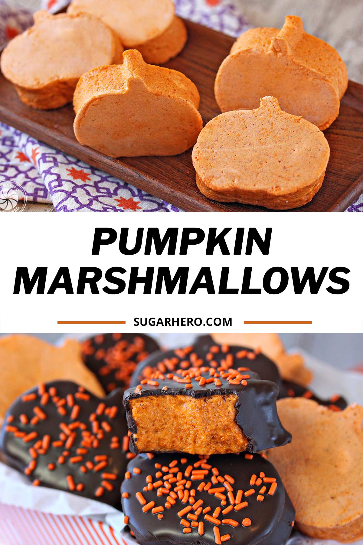 Pumpkin Marshmallows - SugarHero