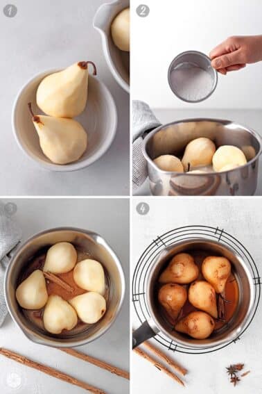 Poached Pears Recipe - SugarHero