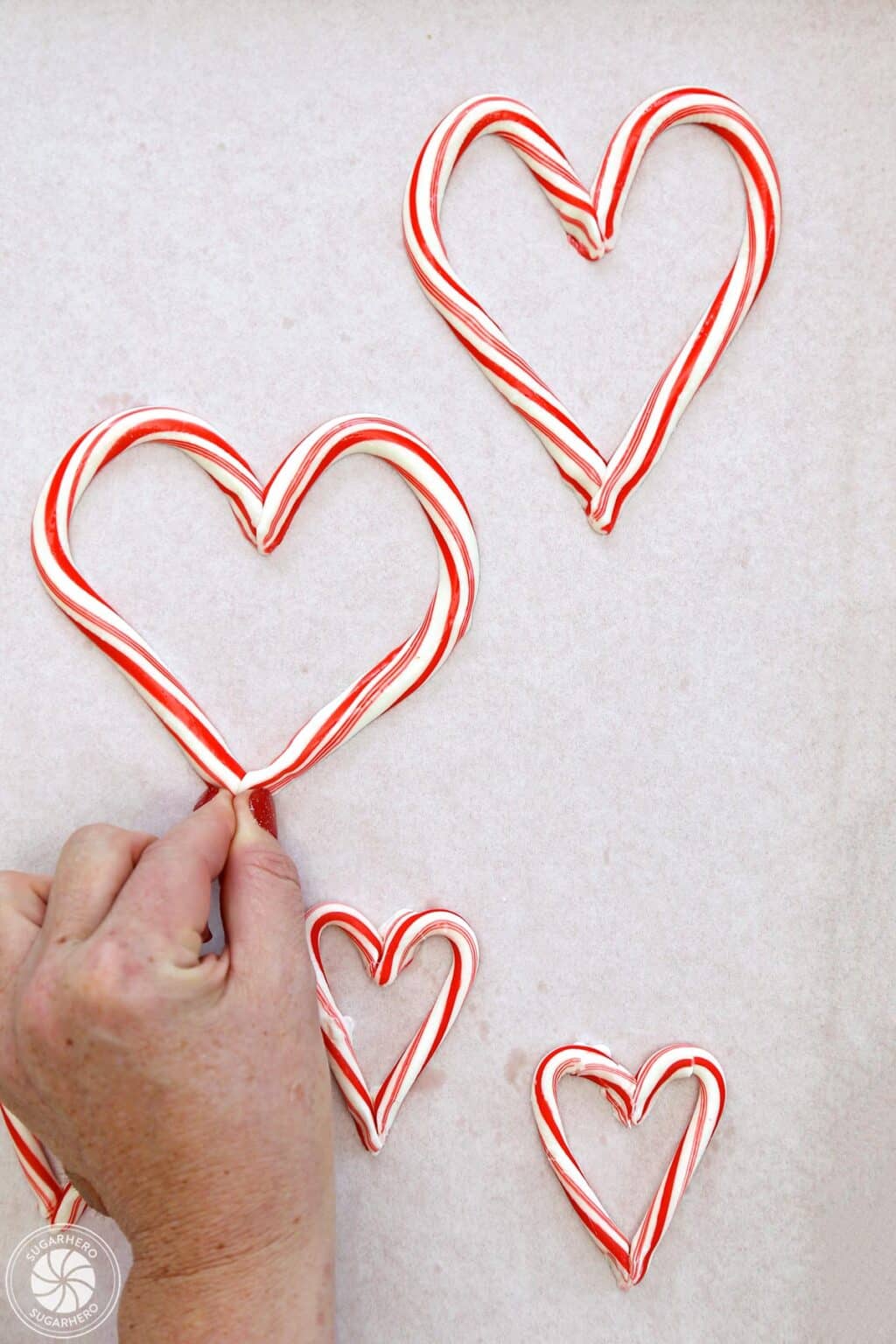Candy Cane Hearts - SugarHero
