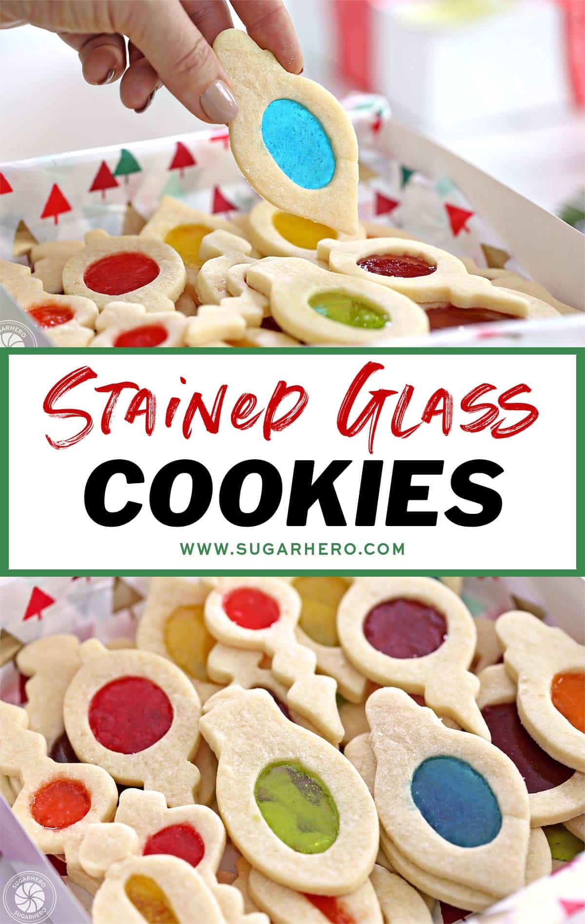 Stained Glass Cookies - SugarHero