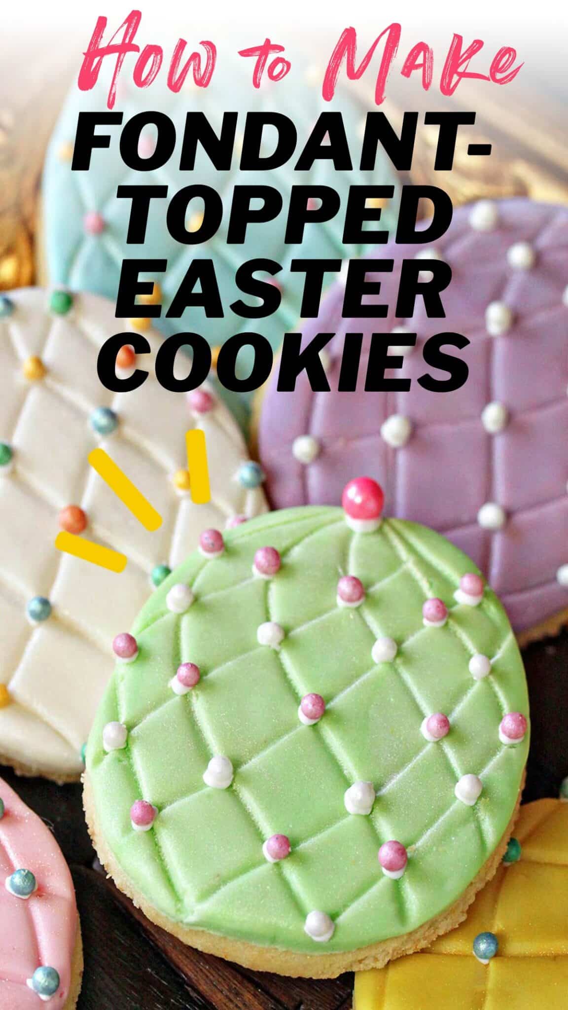 Fondant Covered Easter Egg Cookies Sugarhero