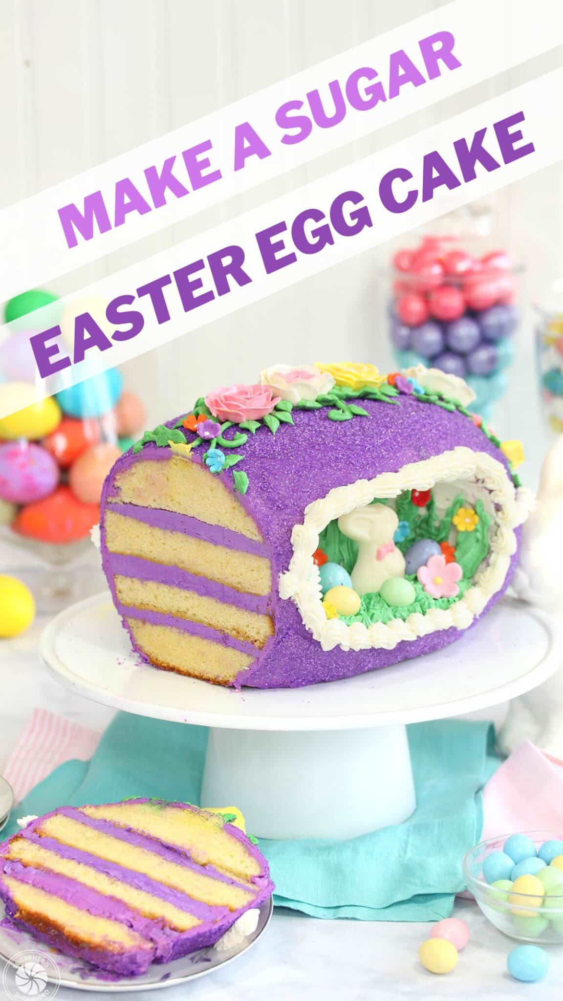 Sugar Easter Egg Cake - SugarHero