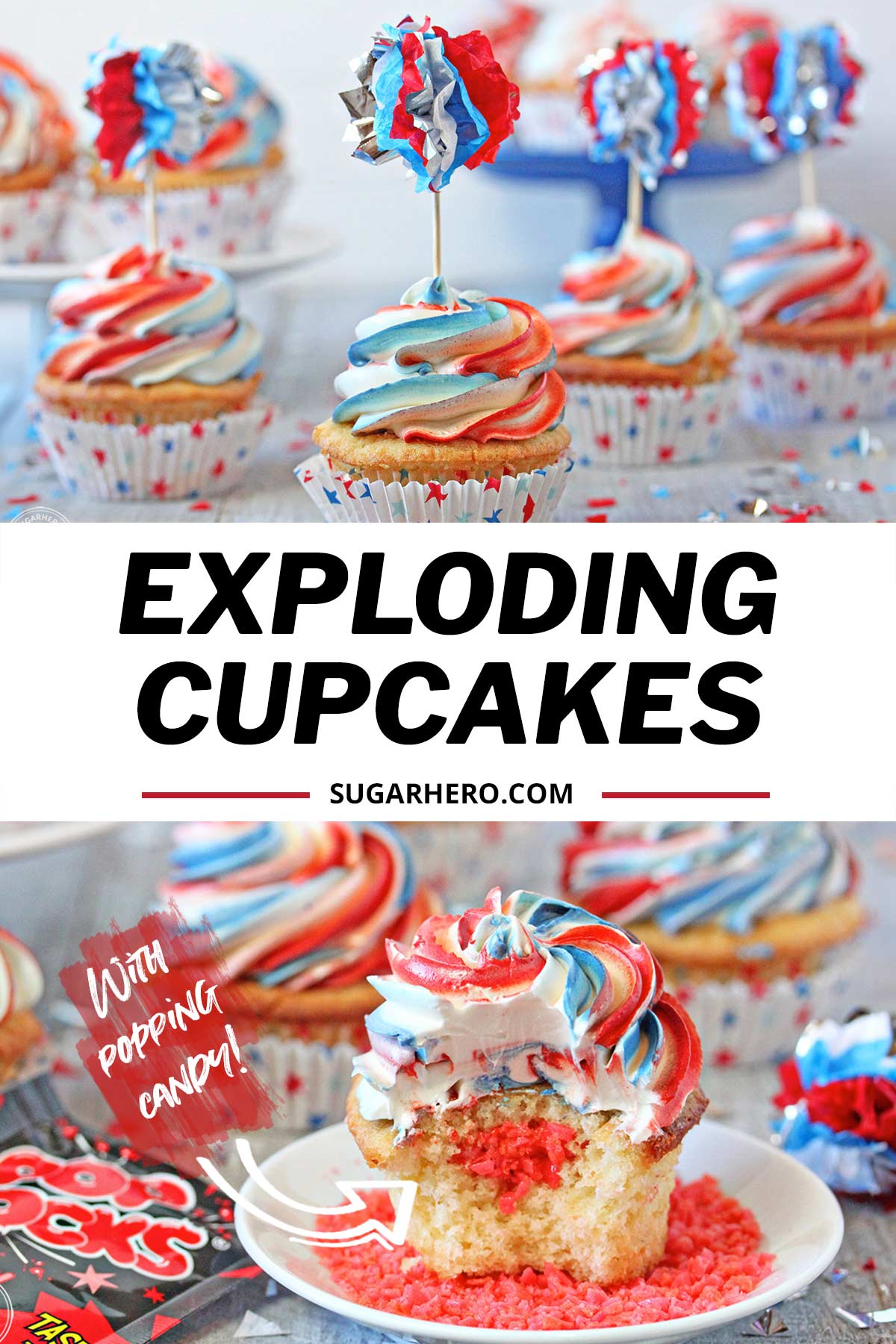 Exploding Cupcakes - SugarHero