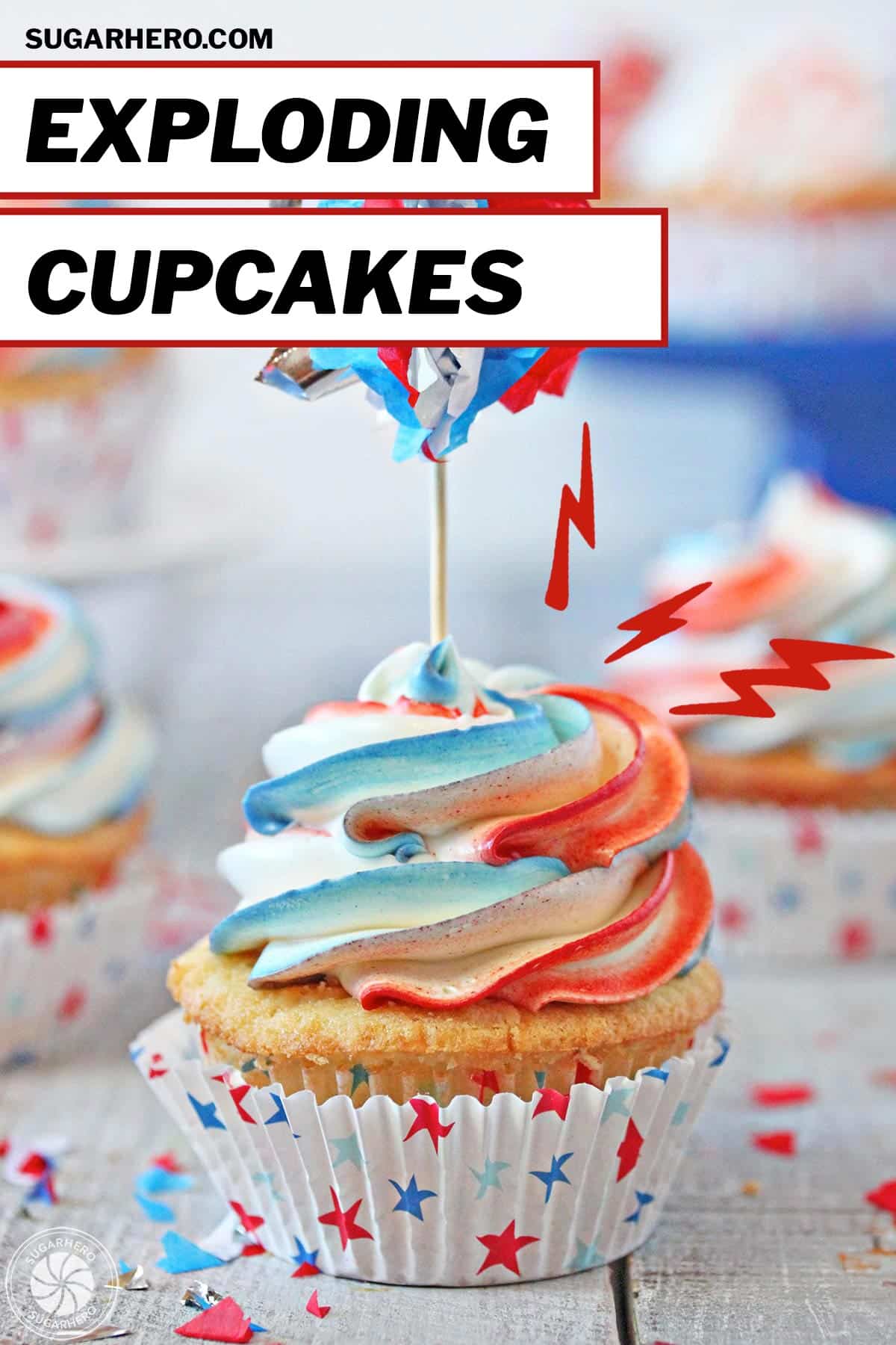 Exploding Cupcakes - SugarHero