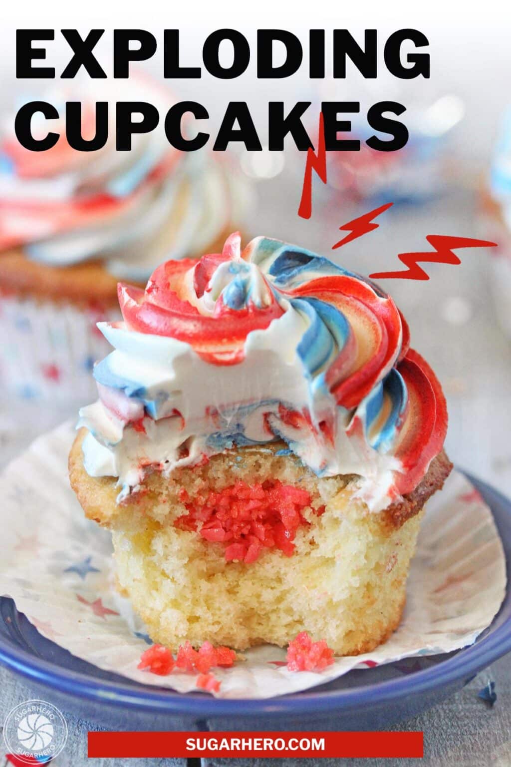 Exploding Cupcakes - SugarHero