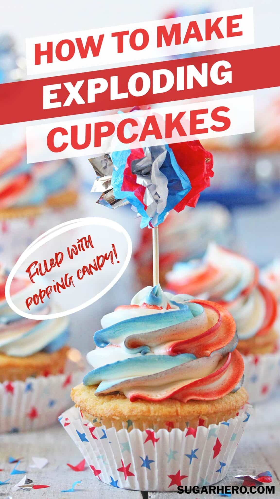 Exploding Cupcakes - SugarHero