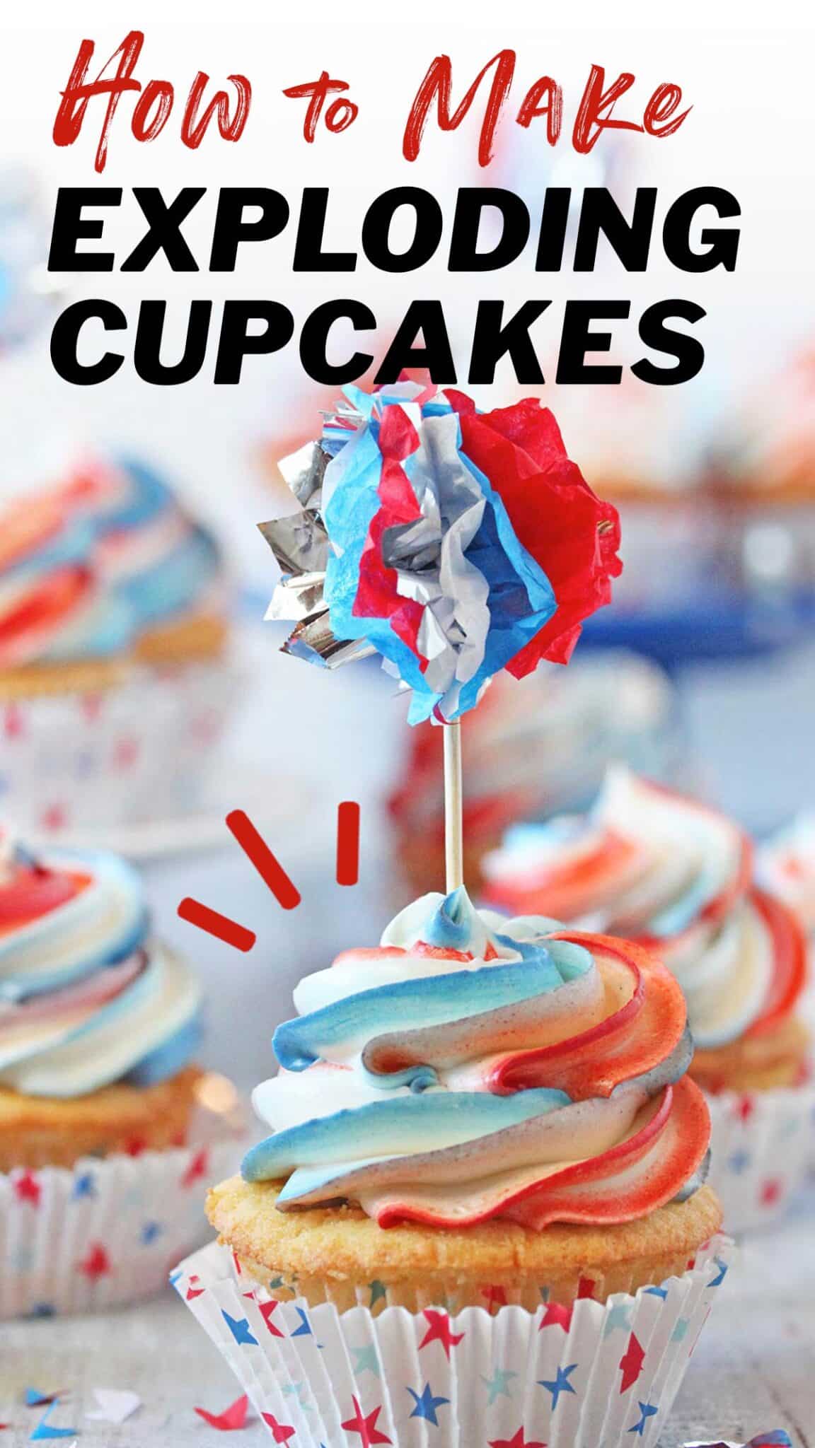 Exploding Cupcakes - SugarHero
