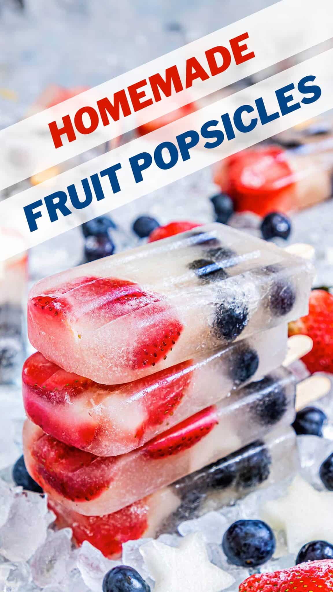 Homemade Fruit Popsicles - SugarHero
