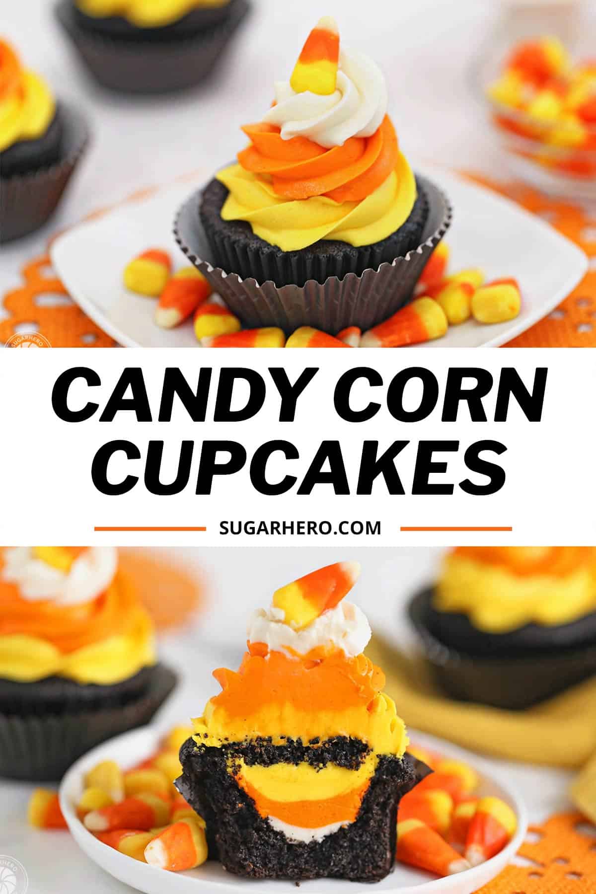 Candy Corn Cupcakes - SugarHero