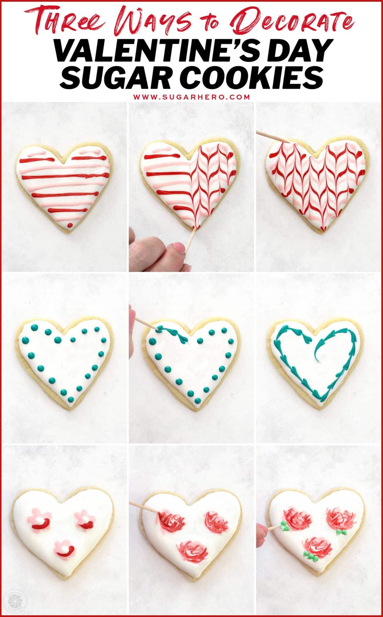 Valentine's Day Sugar Cookies - SugarHero