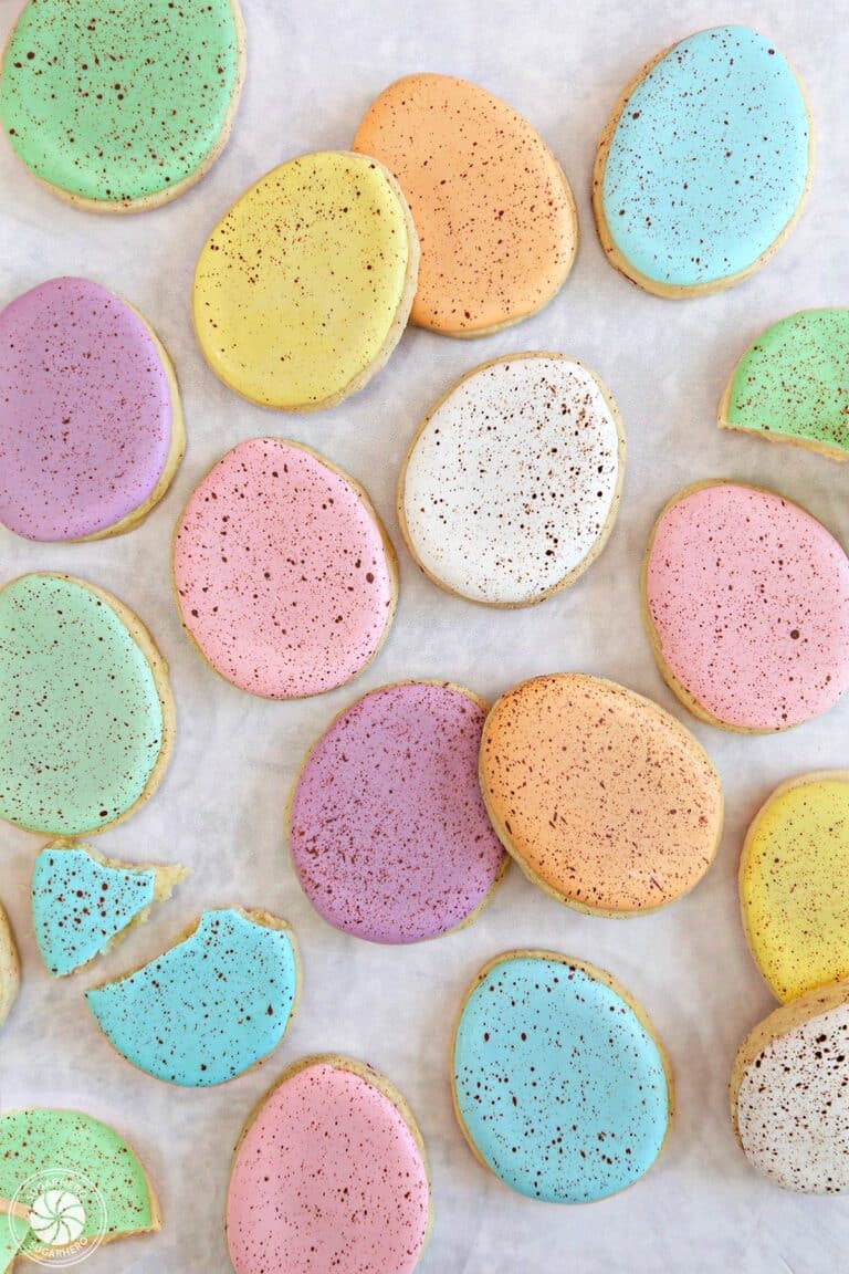 Speckled Easter Egg Sugar Cookies Sugarhero