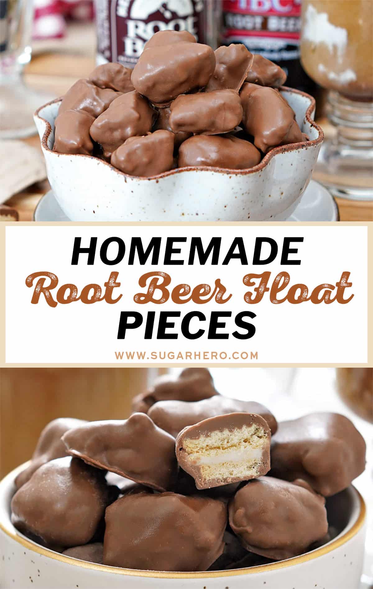 Root Beer Float Pieces (Copycat Recipe) - SugarHero