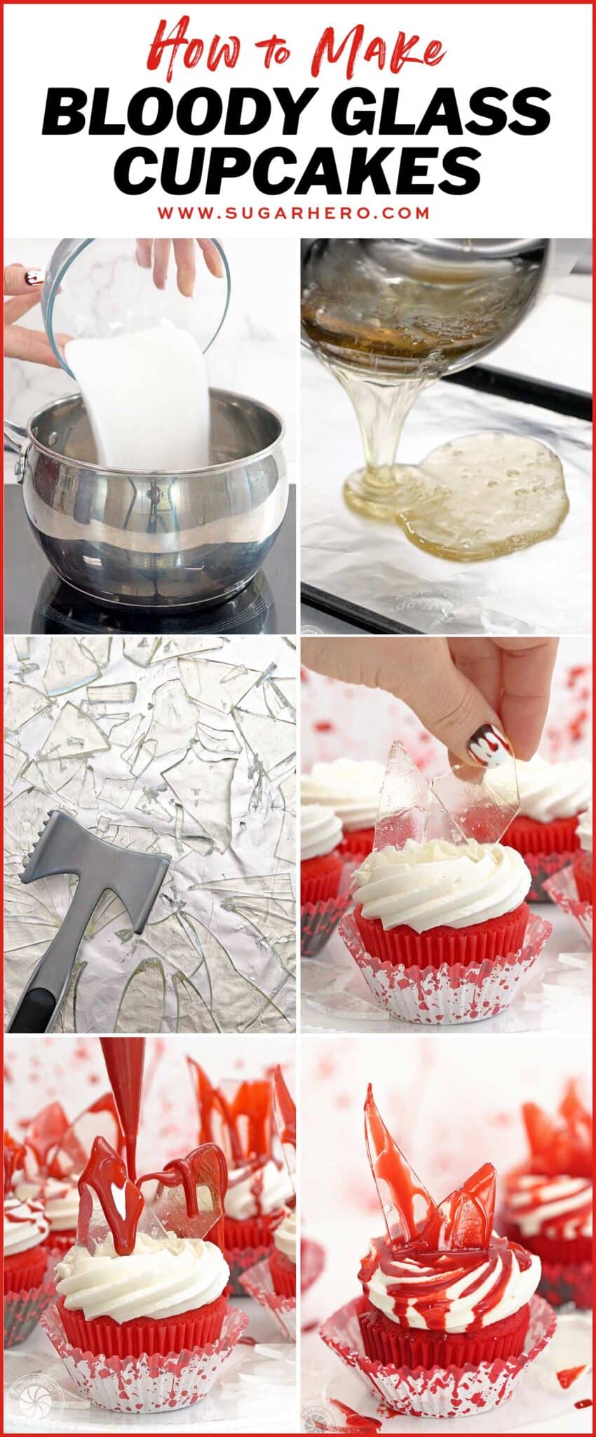Bloody Glass Cupcakes - SugarHero