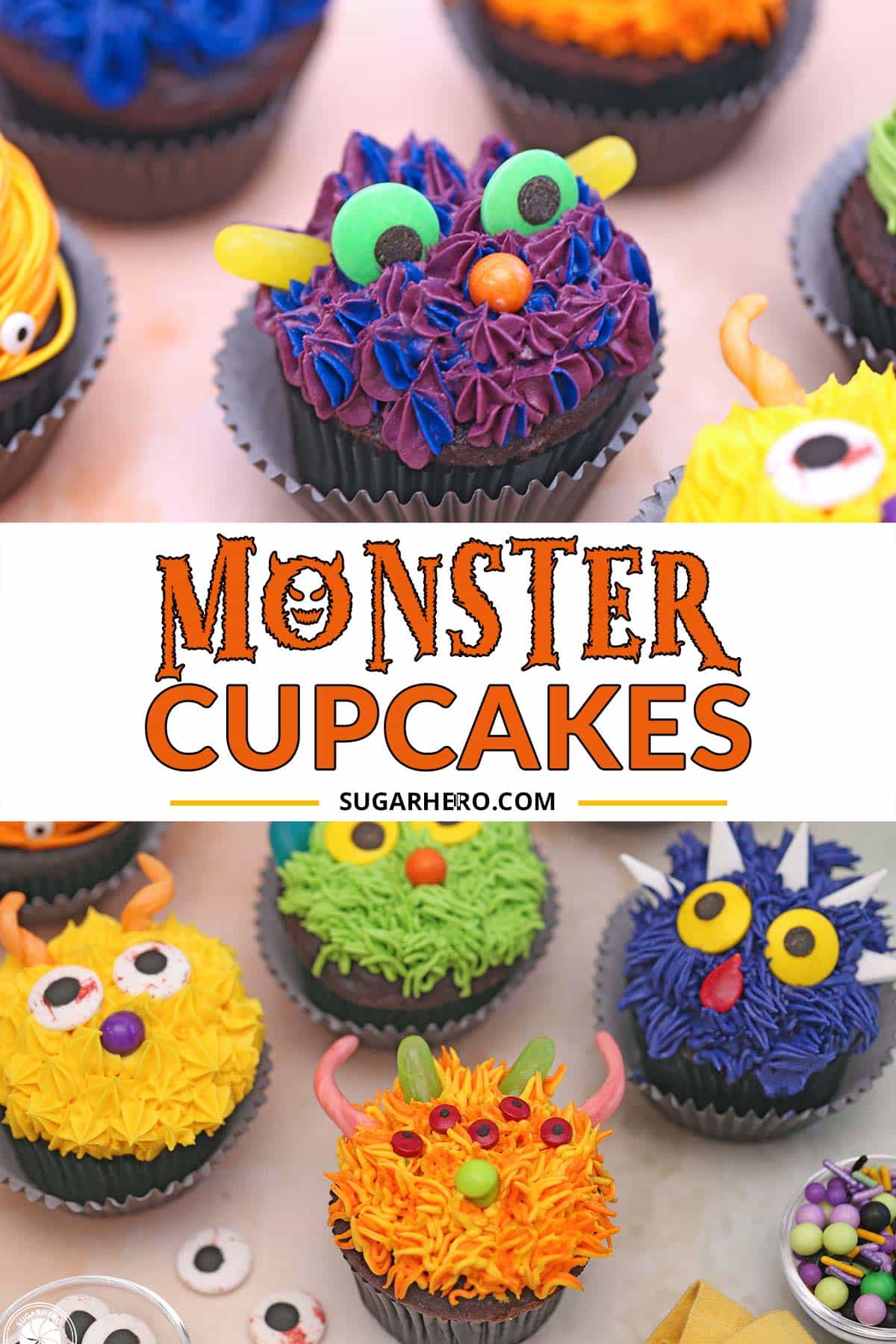 Monster Cupcakes - SugarHero