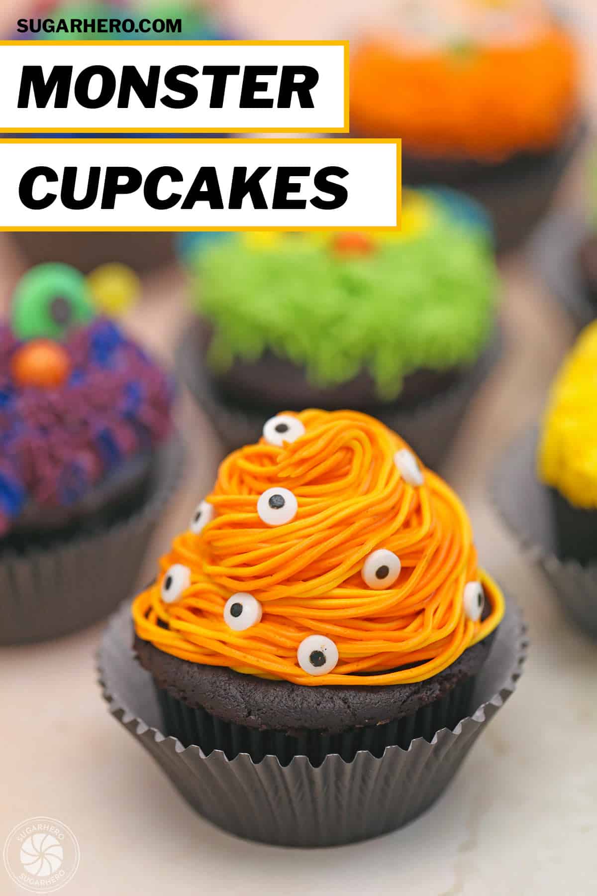 Monster Cupcakes - SugarHero