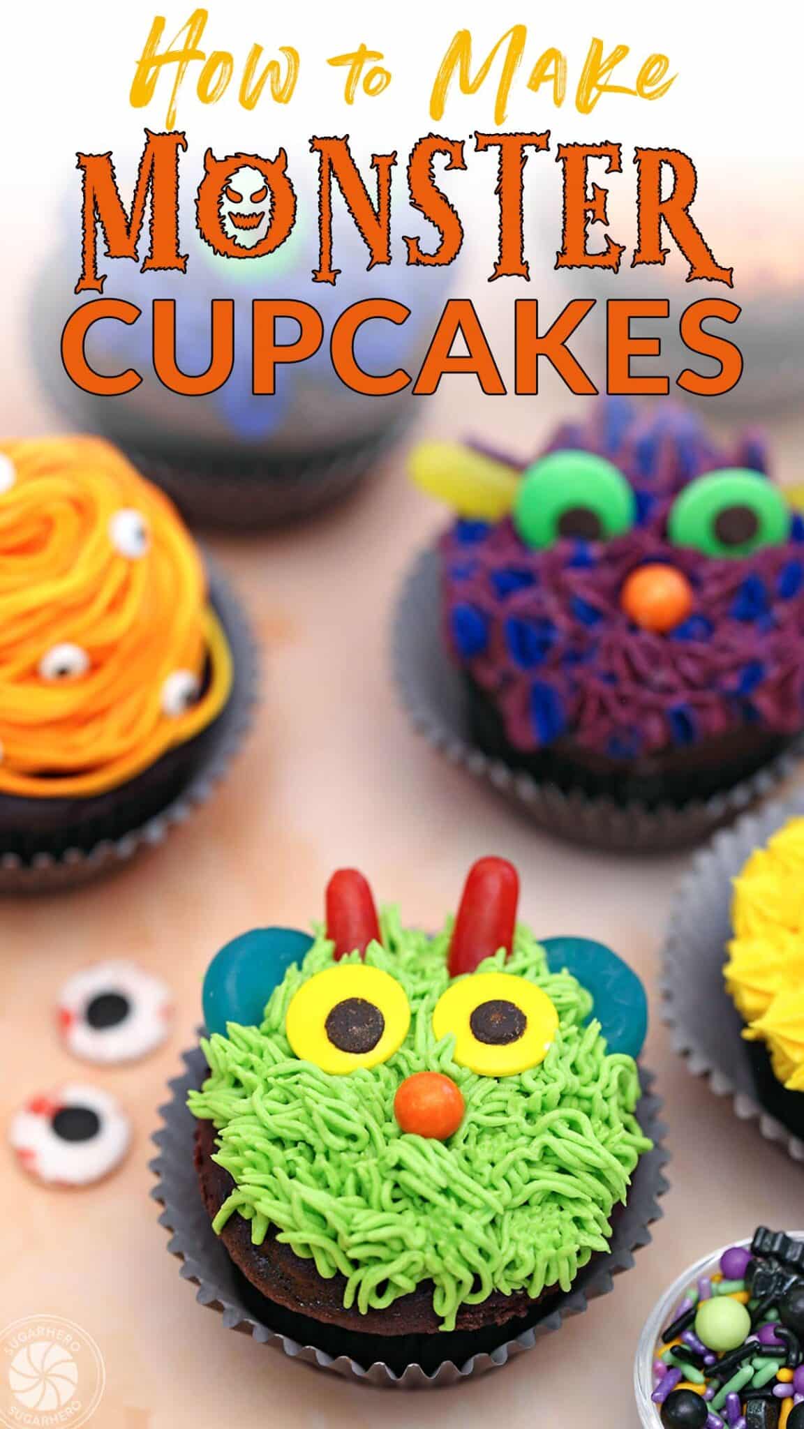 Monster Cupcakes - SugarHero