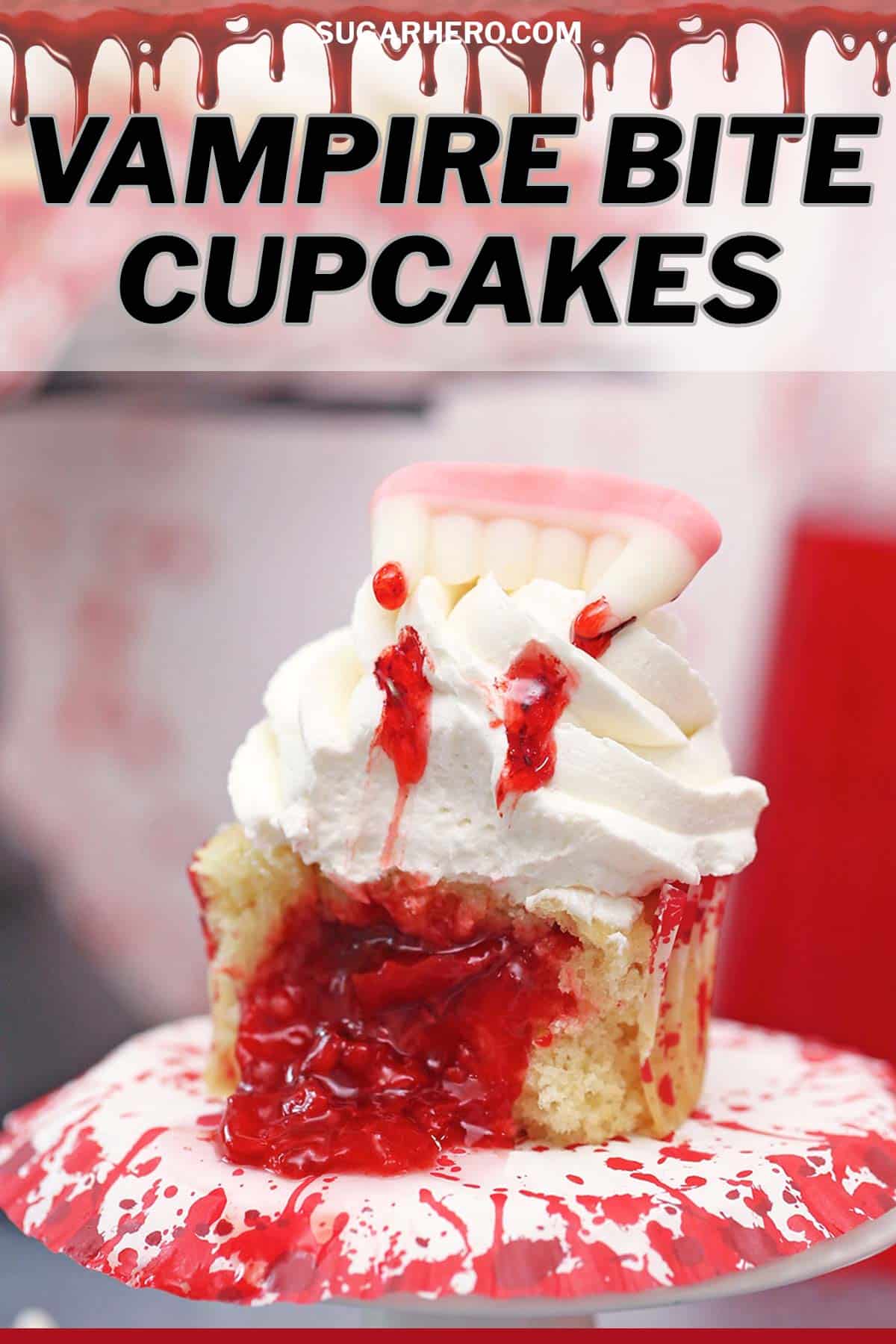 Vampire Bite Cupcakes - SugarHero